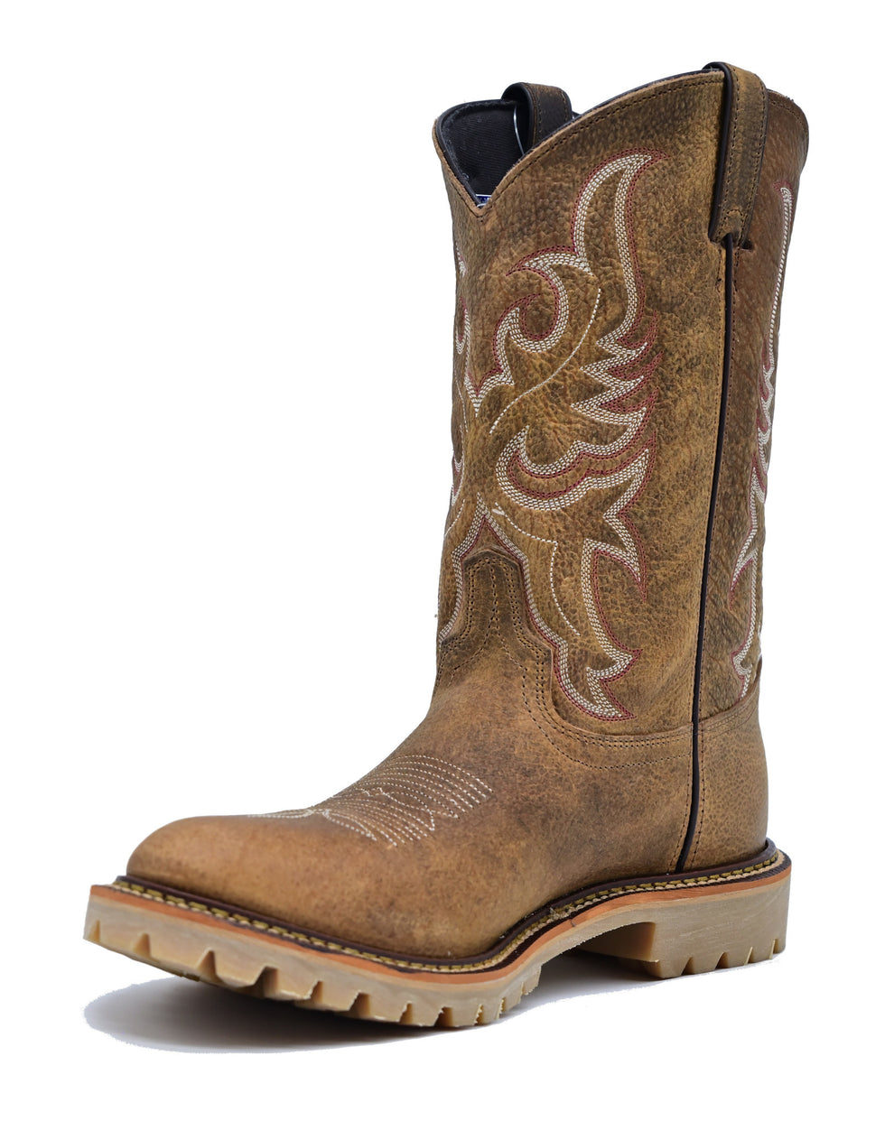 Bison Leather Western Boots with Air Ride Comfort | Round Toe | Made in ...